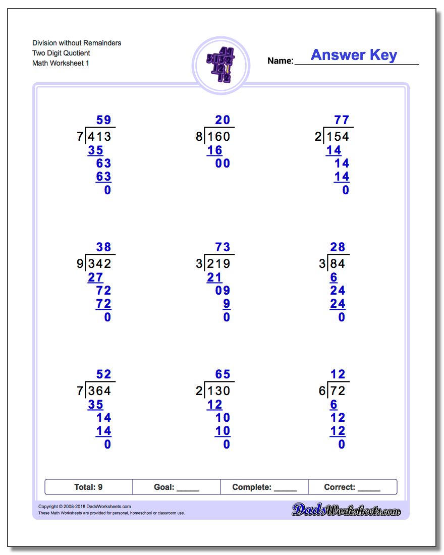 Division Without Remainders