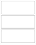 Charts and Printables: Comic Strip Template : 3 Panel Wide