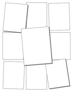 Charts and Printables: Comic Strip Template : 3d Effects Panels 9 Panel