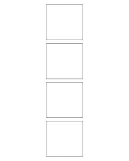 Charts and Printables: Comic Strip Template : 4 Panel Horizontal