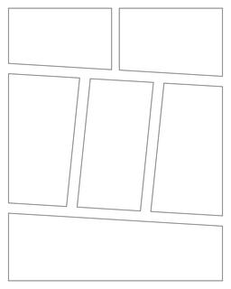 Charts and Printables: Comic Strip Template : Angled Panels 6 Panels