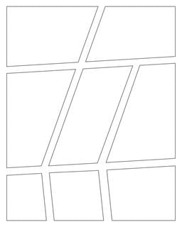 Charts and Printables: Comic Strip Template : Angled Panels 8 Panels