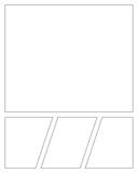 Charts and Printables: Comic Strip Template : Geometric Panels 4 Panels