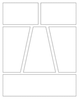 Charts and Printables: Comic Strip Template : Geometric Panels 6 Panels