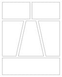 Charts and Printables: Comic Strip Template : Geometric Panels 6 Panels
