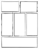 Charts and Printables: Comic Strip Template : Hand Drawn 6 Panel