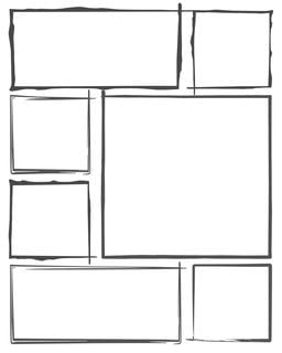 Charts and Printables: Comic Strip Template : Hand Drawn 7 Panel