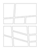 Charts and Printables: Comic Strip Template : Manga Panels Geometric 5