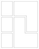 Charts and Printables: Comic Strip Template : Rectangle Panels 5 Panel