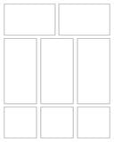 Charts and Printables: Comic Strip Template : Rectangle Panels 8 Panel