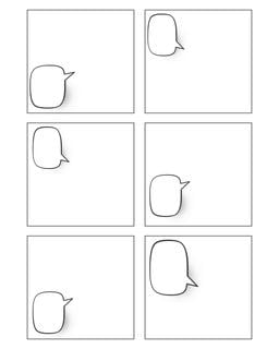 Charts and Printables: Comic Strip Template : Speech Bubbles 6 Panel ...