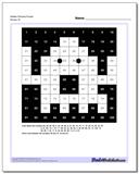 Hundreds Chart: Hidden Pictures Puzzles