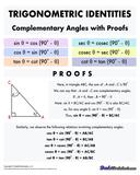 Trig Identities, Tables, Charts and Cheat Sheets