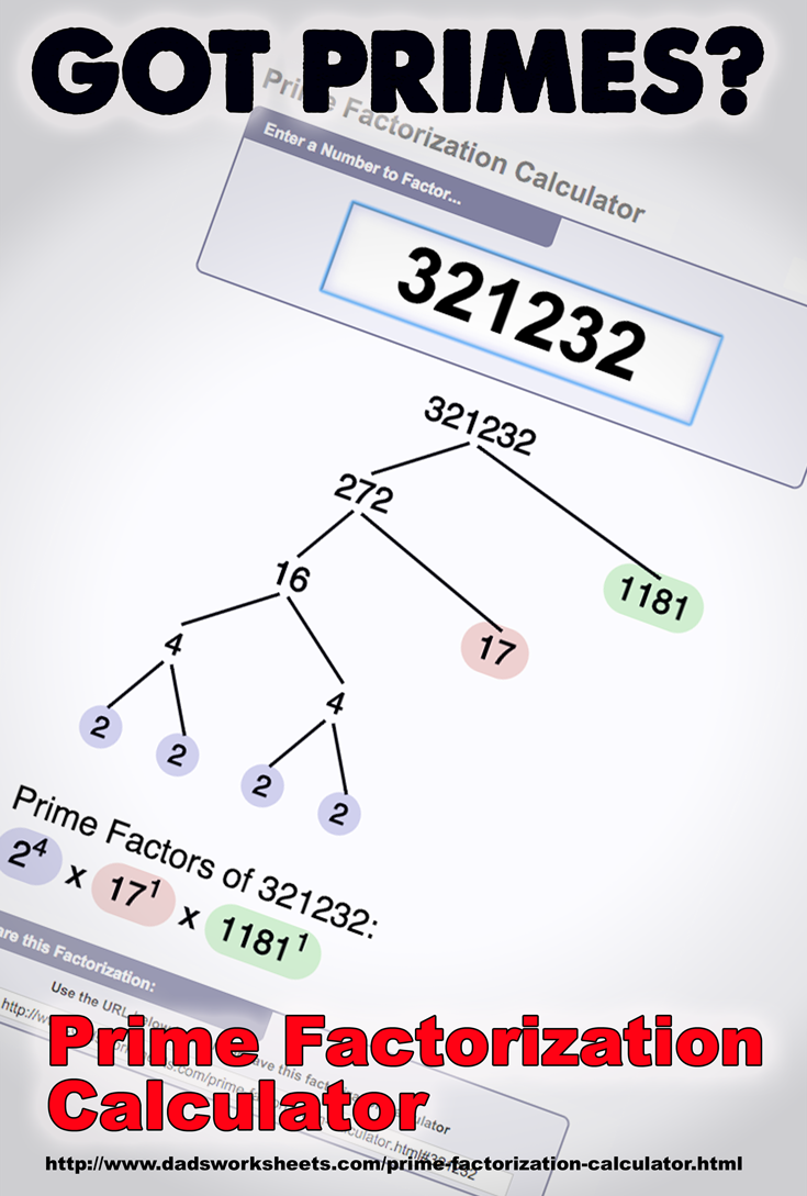 Animated Prime Factorization Calculator