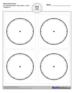 Charts and Printables: Blank Clock Face : Blank Clock Face Template ...