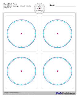 Printable Blank Clock Face Templates