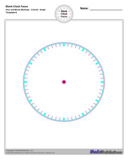 Printable Blank Clock Face Templates