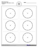 Printable Blank Clock Face Templates
