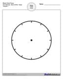 Printable Blank Clock Face Templates