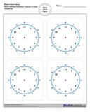 Printable Blank Clock Face Templates