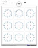 Printable Blank Clock Face Templates