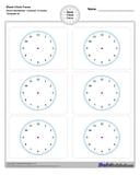 Printable Blank Clock Face Templates