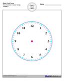Printable Blank Clock Face Templates