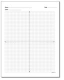Coordinate Plane: Blank Coordinate Plane Work Pages