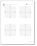 Math Worksheets: Coordinate Plane: Coordinate Plane: Four Problem ...