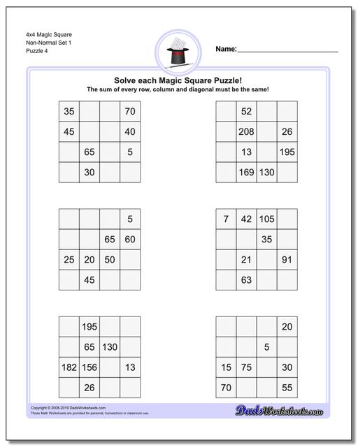 4x4 Magic Square