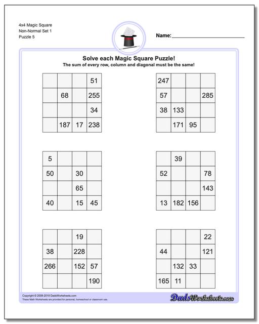 4x4 Magic Square