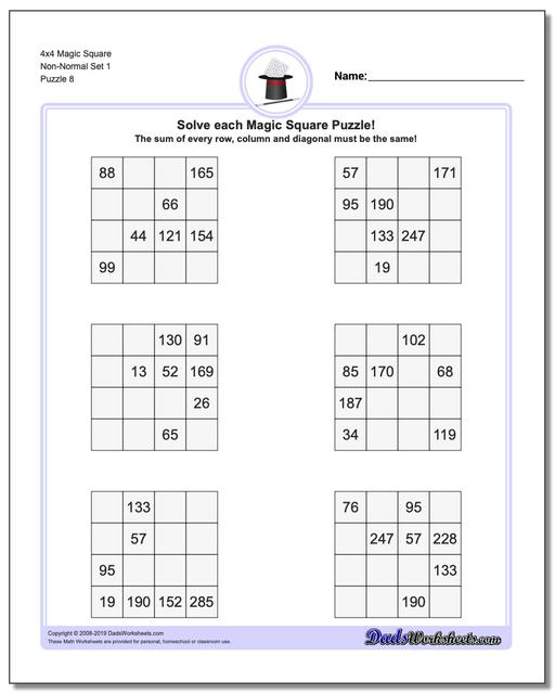 4x4 Magic Square