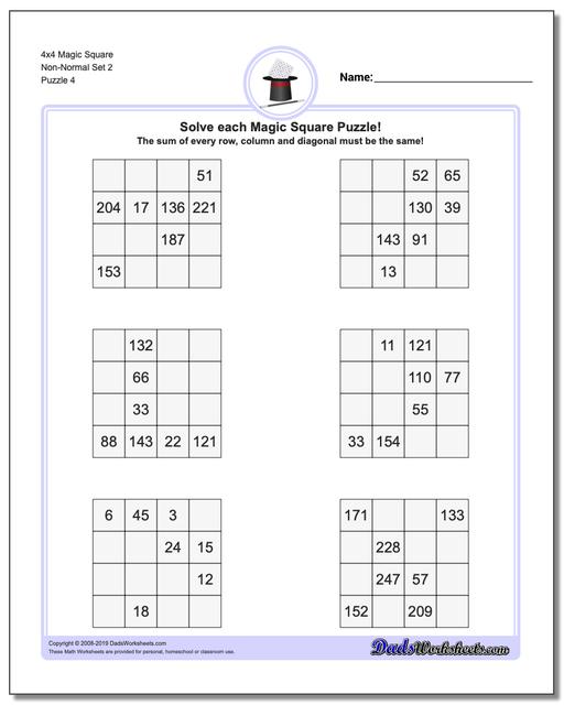 4x4 Magic Square