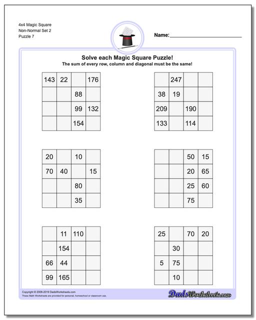 4x4 Magic Square