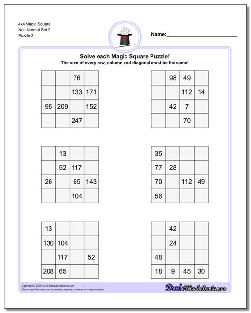 4x4 Magic Square