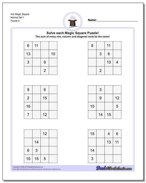 4x4 Magic Square