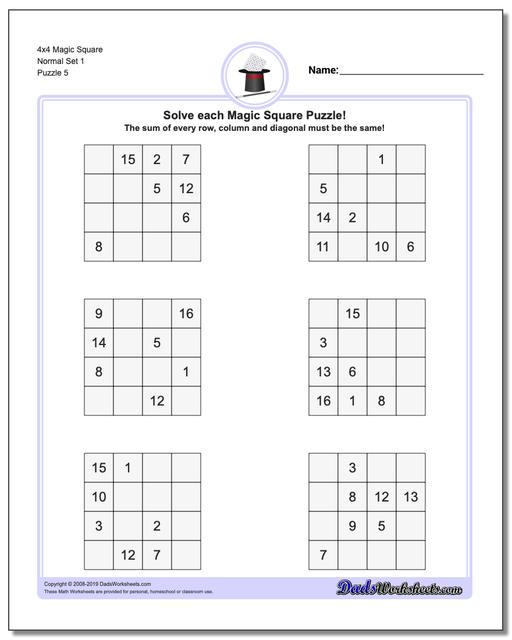 4x4 Magic Square