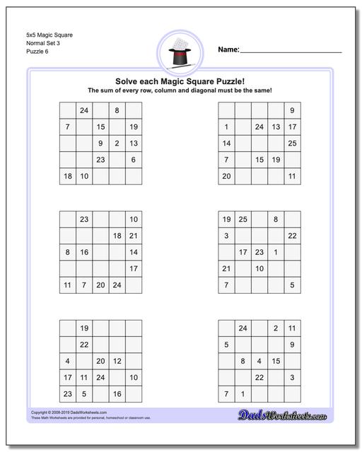 5x5 Magic Square