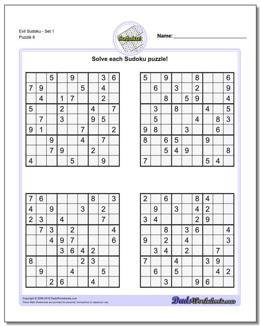 Sudoku - Evil