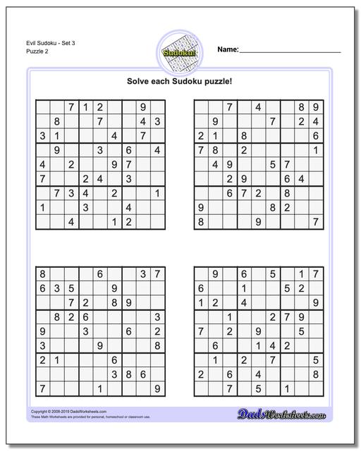 Sudoku - Evil