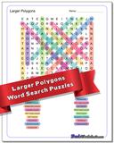 Math Worksheets: Word Search Puzzles: Geometry Word Search Puzzles ...