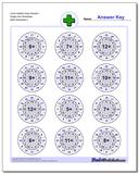 Addition Worksheets: Addition Fact Circles