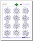 Addition Worksheets: Addition Fact Circles