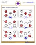 Dice Addition Worksheets