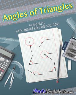 Math Worksheets: Angles of Triangles : Anglesoftrianglespin