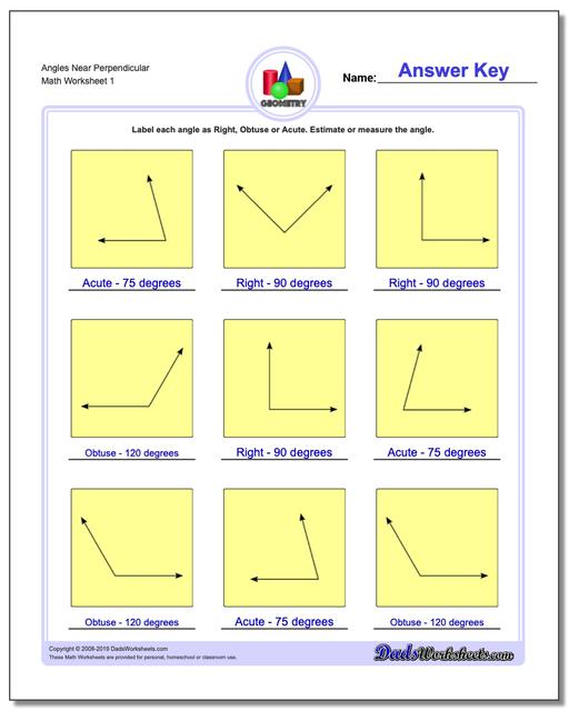 Label Angles Worksheet