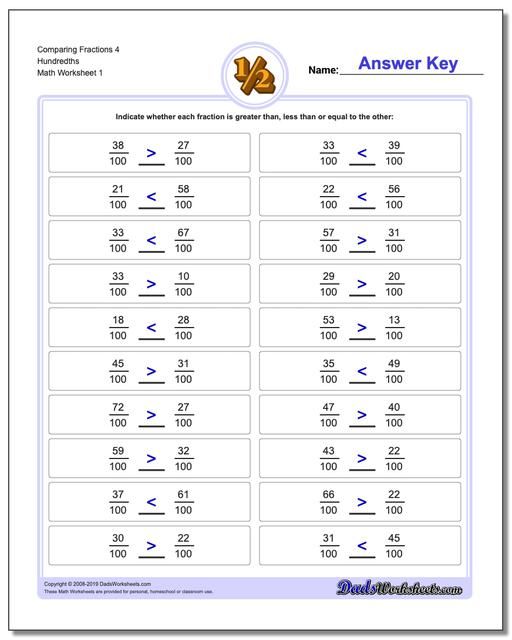 Comparing Fractions: Simple Comparisons