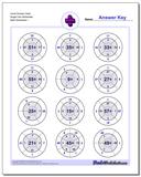 Division Worksheets: Division Fact Circles