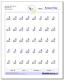 Division Math Facts Worksheets