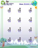 Math Worksheets: Earth Day: Earth Day Addition Worksheets (Second ...